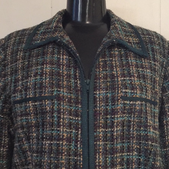 Sag Harbor | Jackets & Coats | Sag Harbor Tweed Zipup Jacket | Poshmark